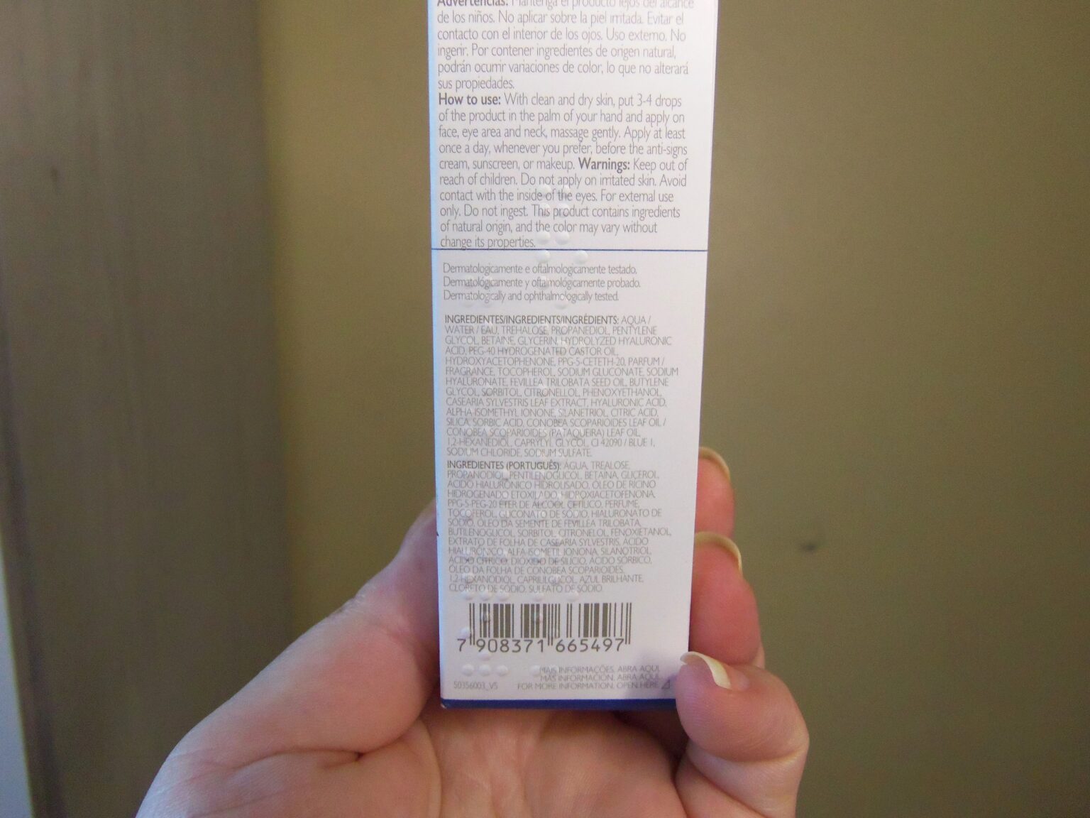 Sérum Facial Preenchedor Biohidratante Chronos – Natura – Hidratar Vicia
